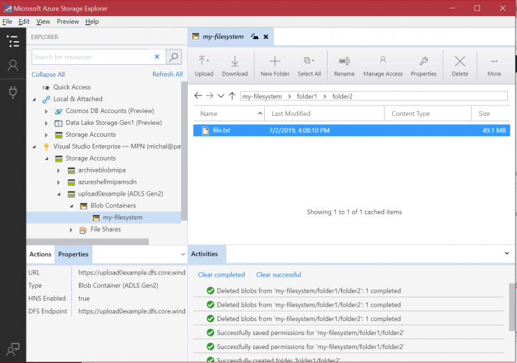 Managing Azure Data Lake Storage With Powershell Images